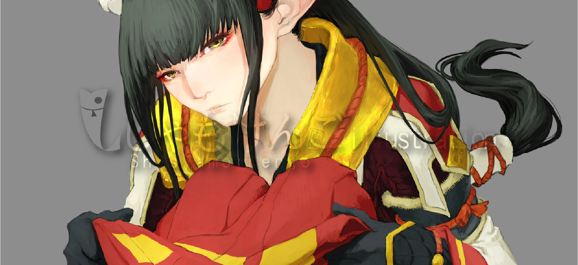 SNS公開用MHイラスト「脚を見せるミノト」 – ししゃもけんごillustration